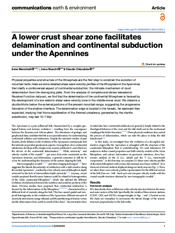 (PDF) A lower crust shear zone facilitates delamination and continental ...
