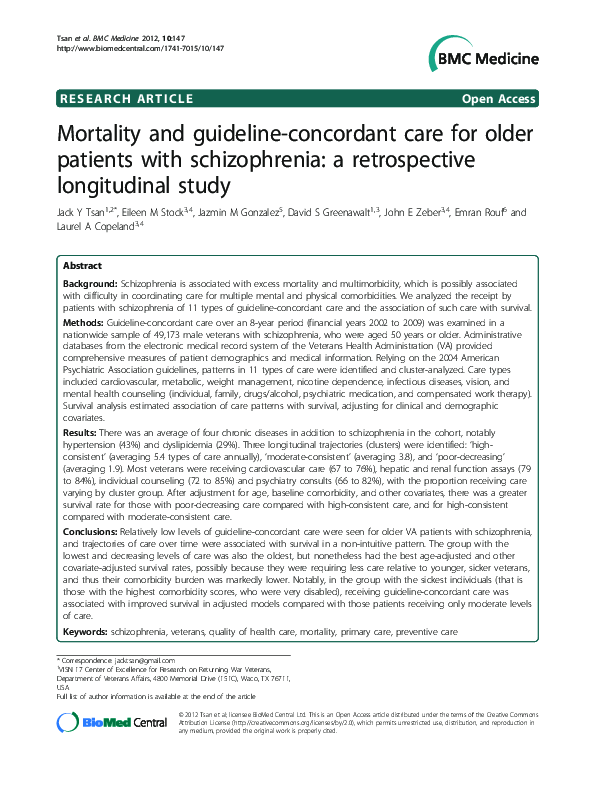 (PDF) Mortality and guideline-concordant care for older patients with ...