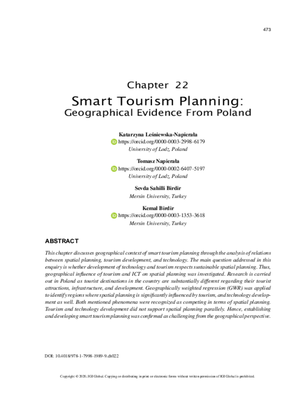 (PDF) Smart Tourism Planning