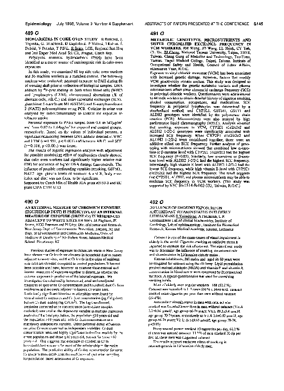 (PDF) AN EXTERNAL MEASURE OF CHROMIUM EXPOSURE (HOUSEHOLD DUST) IS ...