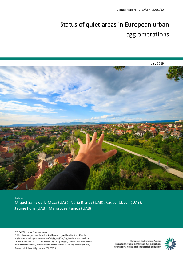 (PDF) ETC/ATNI Report 2019/10: Status of quiet areas in European urban ...