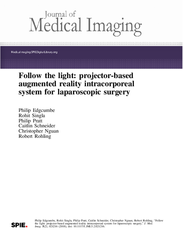(PDF) Follow the light: projector-based augmented reality ...