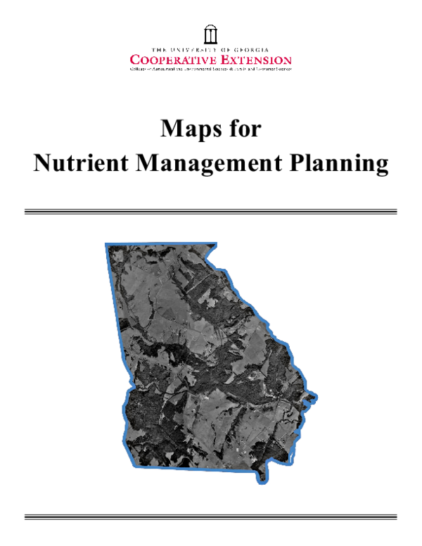 (PDF) Maps for nutrient management planning
