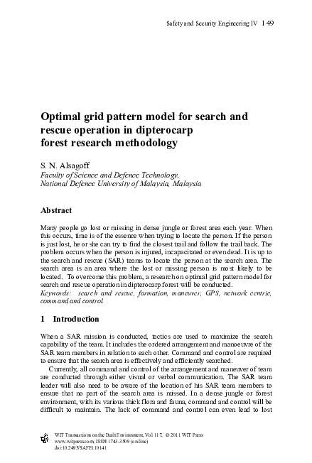 (PDF) Optimal grid pattern model for search and rescue operation in dipterocarp forest research ...