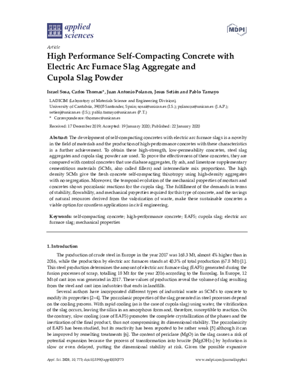 (PDF) High-performance self-compacting concrete with recycled coarse aggregate: comprehensive ...