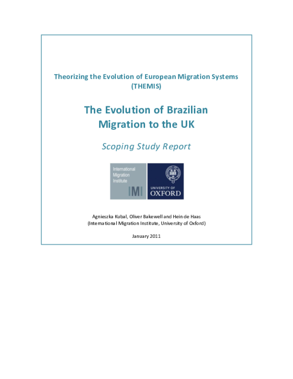 (PDF) The evolution of Brazilian migration to the UK: a THEMIS Scoping ...