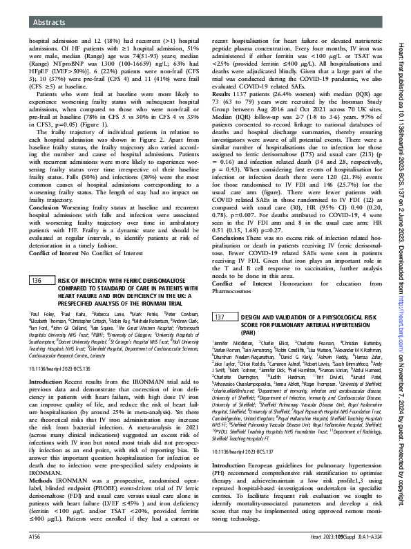 (PDF) 137 Design and validation of a physiological risk score for ...