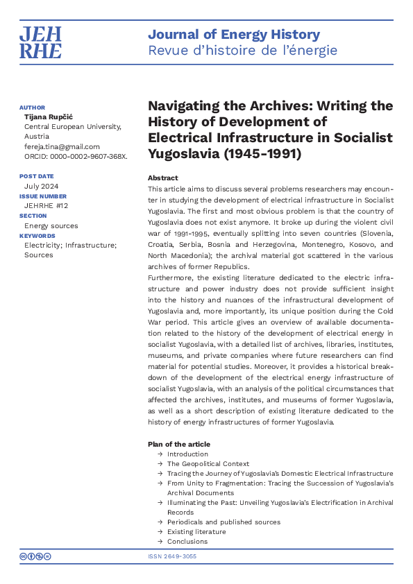 (PDF) Navigating the Archives: Writing the History of Development of ...