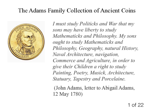 (PDF) The Adams Family Collection of Ancient Coins