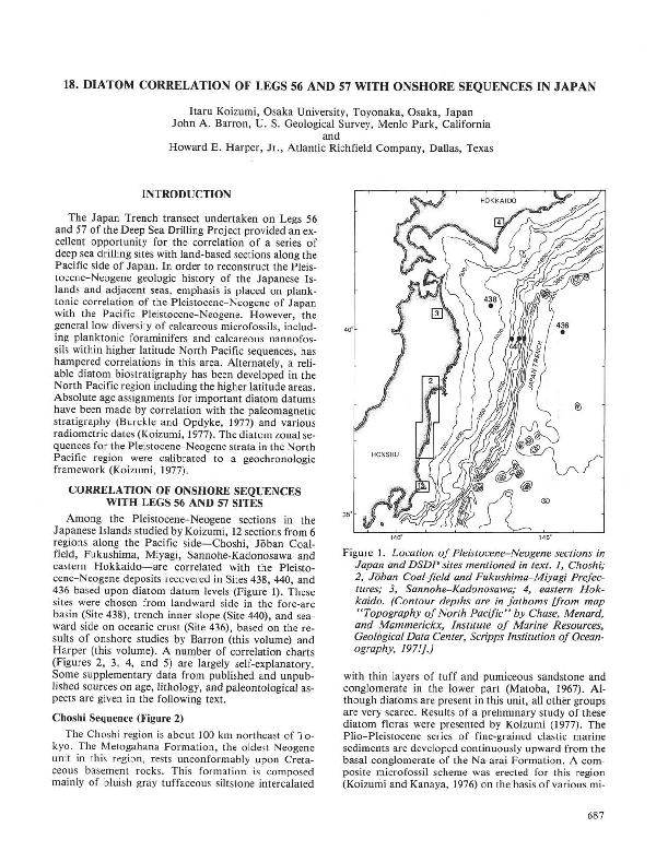 (PDF) Diatom Correlation of Legs and 57 with Onshore Sequences in Japan