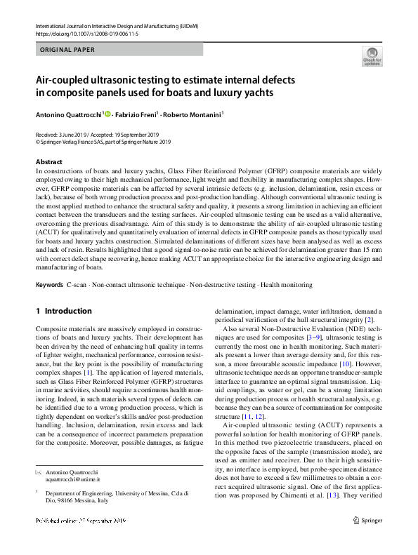 (PDF) Air-coupled ultrasonic testing to estimate internal defects in ...