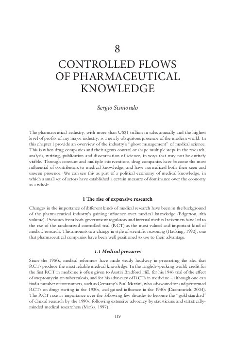 (PDF) Controlled Flows of Pharmaceutical Knowledge