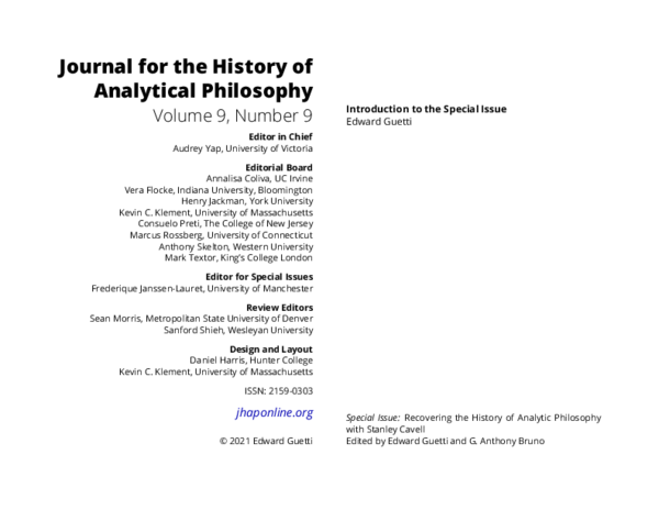 (PDF) Introduction to the Special Issue