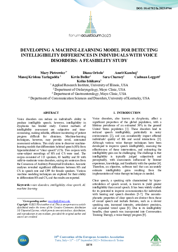 (PDF) Developing a Machine-Learning Model for Detecting Intelligibility Differences in ...