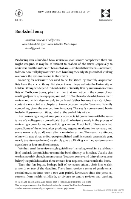 (PDF) Bookshelf 2014