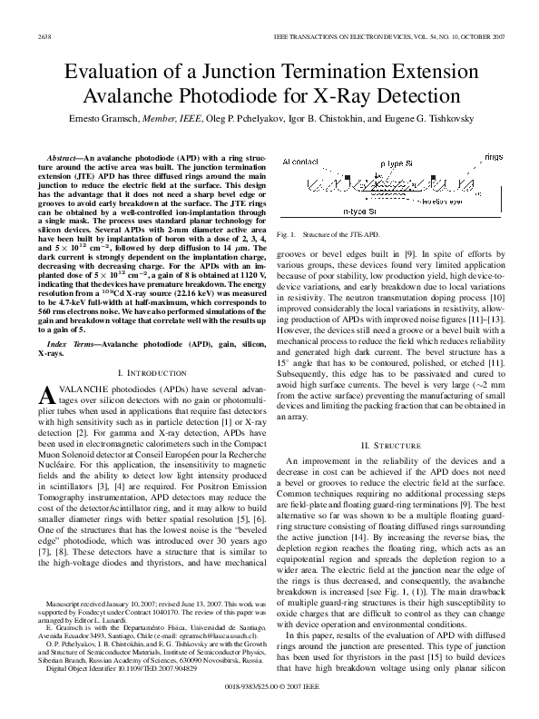 (PDF) Evaluation of a Junction Termination Extension Avalanche ...