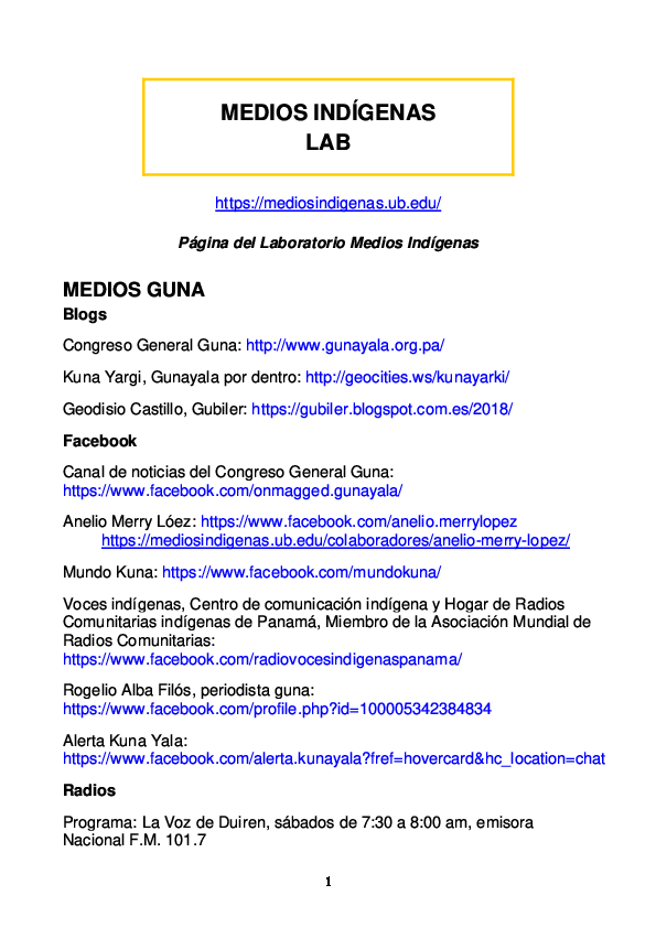 (PDF) Página del Medios Indígenas Lab