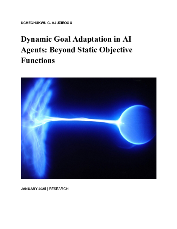 (PDF) Dynamic Goal Adaptation in AI Agents: Beyond Static Objective ...