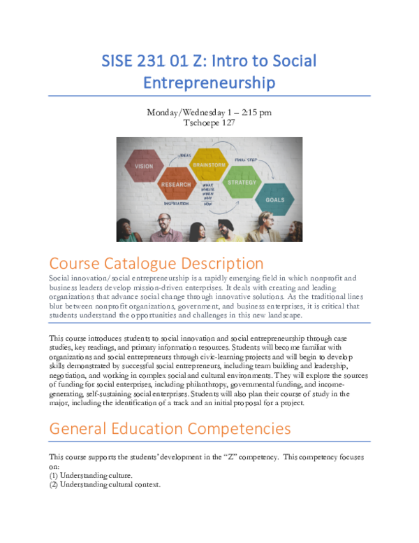 (PDF) Intro to Social Entrepreneurship