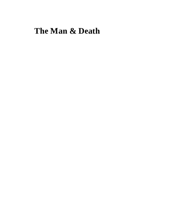 (PDF) The Man & Death Dedication