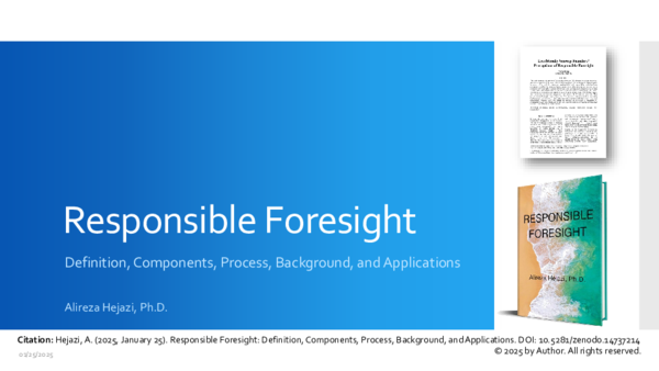 (PDF) Responsible Foresight: Definition, Components, Process, Background, and Applications