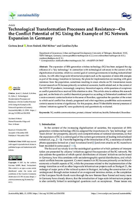 (PDF) Technological Transformation Processes and Resistance—On the ...