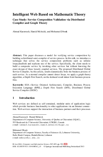(PDF) Intelligent Web Based on Mathematic Theory