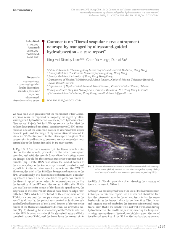 (PDF) Comments on “Dorsal scapular nerve entrapment neuropathy managed ...