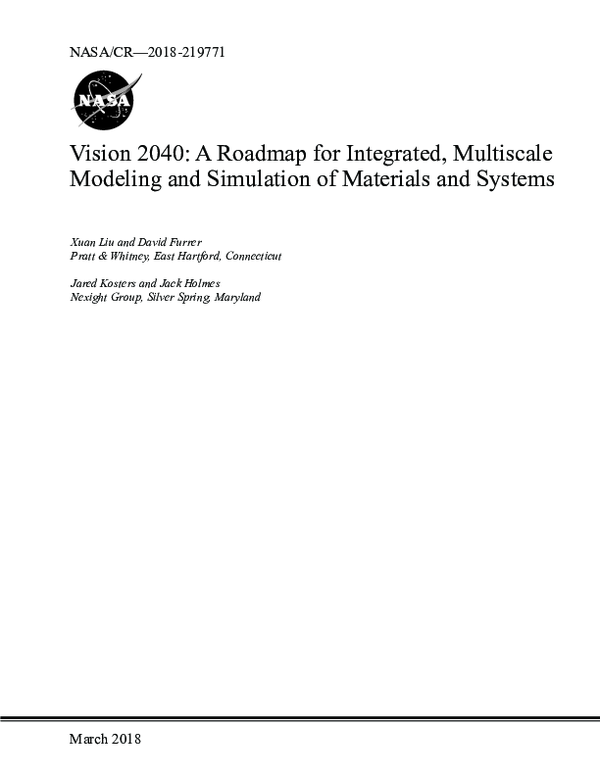 (PDF) Vision 2040: A Roadmap for Integrated, Multiscale Modeling and ...