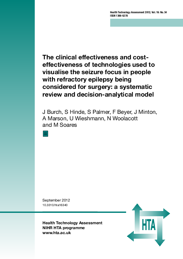 (PDF) The clinical effectiveness and cost-effectiveness of technologies used to visualise the ...