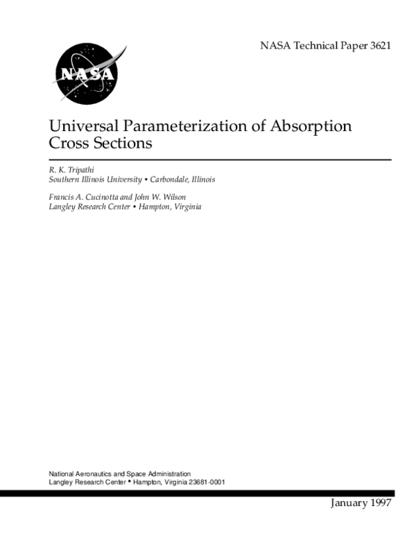 (PDF) Accurate universal parameterization of absorption cross sections