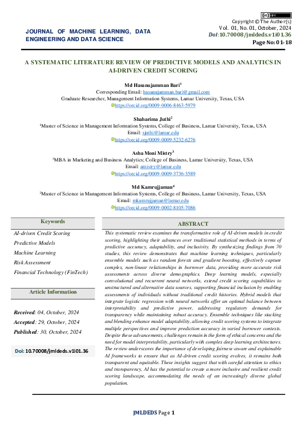 (PDF) A SYSTEMATIC LITERATURE REVIEW OF PREDICTIVE MODELS AND ANALYTICS ...