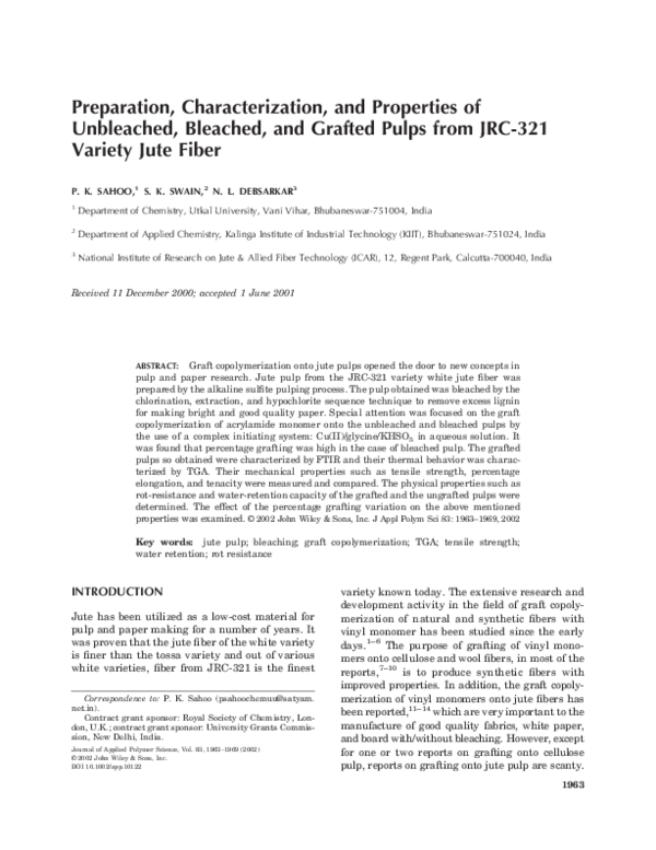 (PDF) Preparation, characterization, and properties of castor oil-based ...
