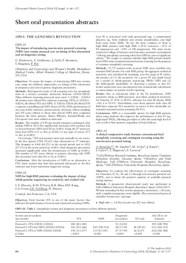 (PDF) OP01.01: The impact of introducing non-invasive prenatal ...