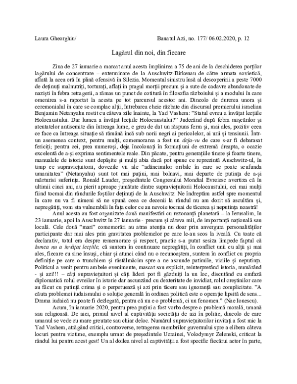 (PDF) Lagarul din noi, din fiecare