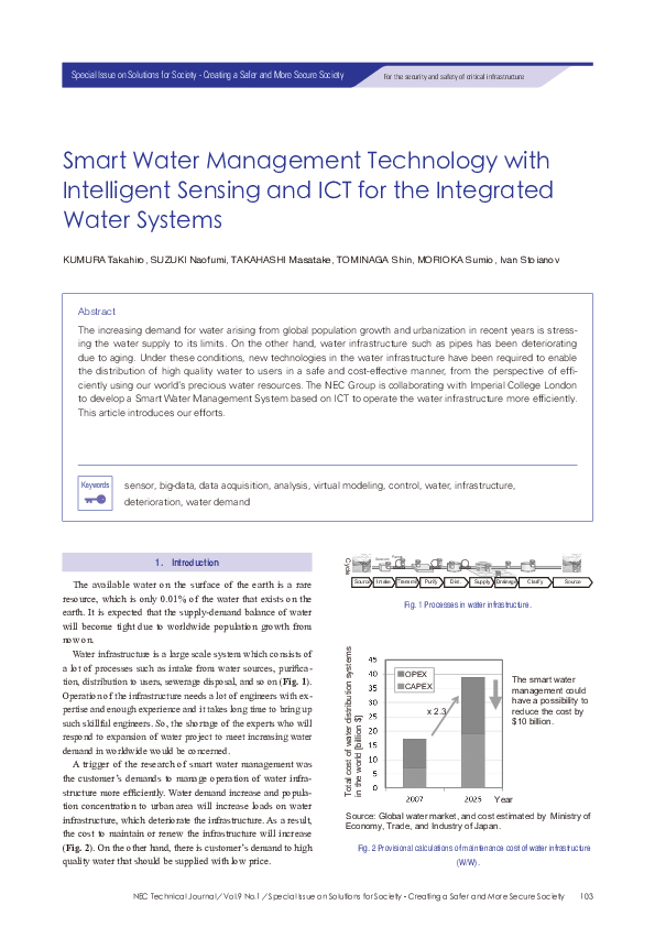 (PDF) Smart water management technology with intelligent sensing and ...