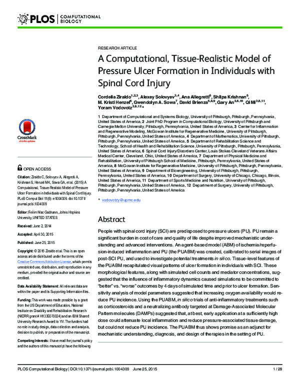 (PDF) A computational, tissue-realistic model of pressure ulcer ...