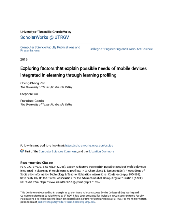 (PDF) Exploring factors that explain possible needs of mobile devices integrated in elearning ...