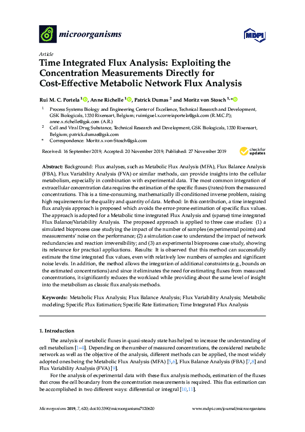 (PDF) Time Integrated Flux Analysis: Exploiting the Concentration ...