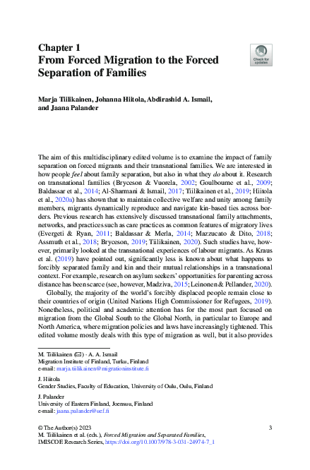 (PDF) From Forced Migration to the Forced Separation of Families