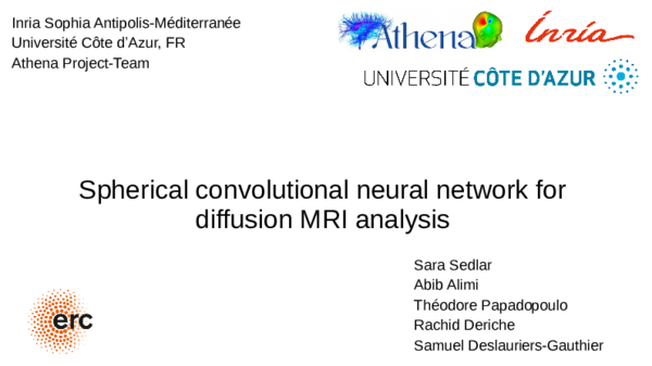 (PDF) Spherical convolutional neural network for diffusion MRI analysis