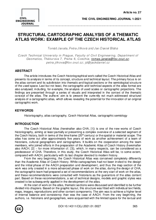 (PDF) Structural Cartographic Analysis of a Thematic Atlas Work