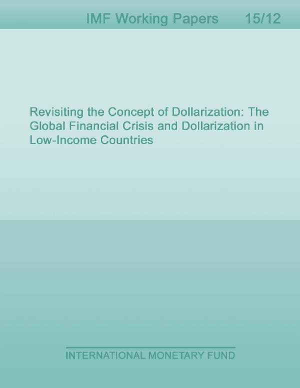 (PDF) Revisiting the Concept of Dollarization: The Global Financial ...