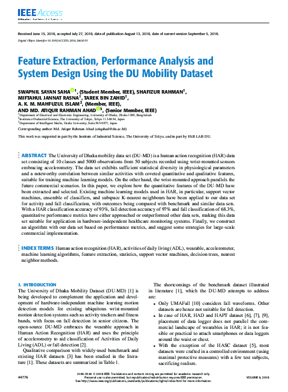 Pdf Feature Extraction Performance Analysis And System Design Using