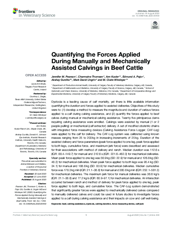 (PDF) Quantifying the Forces Applied During Manually and Mechanically ...