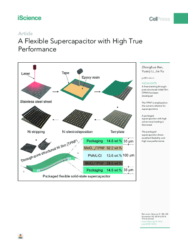 (PDF) A Flexible Supercapacitor with High True Performance