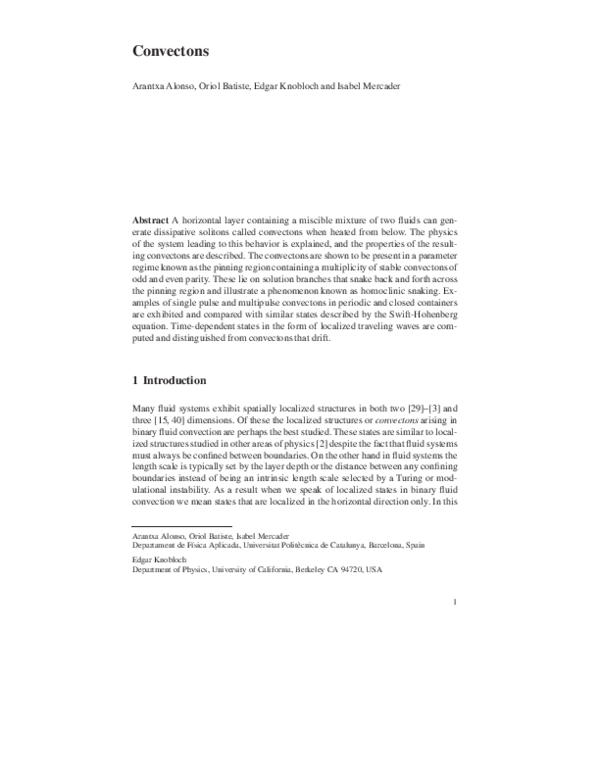 (PDF) Convectons