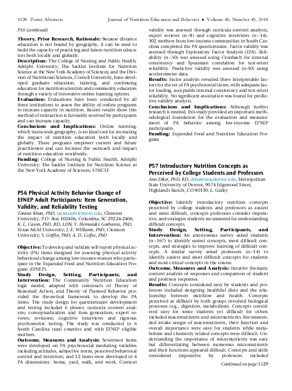 (PDF) Physical Activity Behavior Change of EFNEP Adult Participants ...