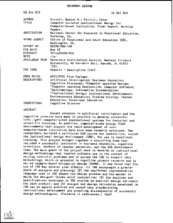 (PDF) Computer Assisted Instructional Design for Computer-Based ...