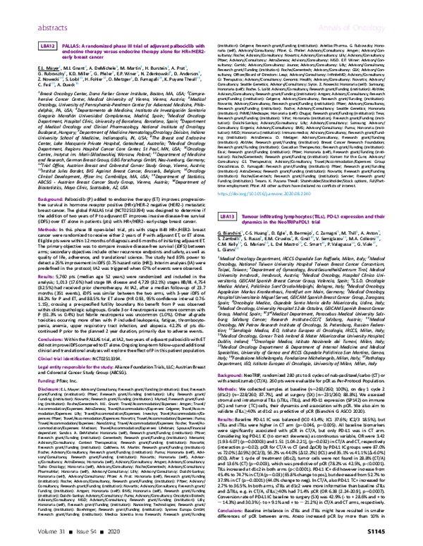 (PDF) LBA12 PALLAS: A randomized phase III trial of adjuvant ...